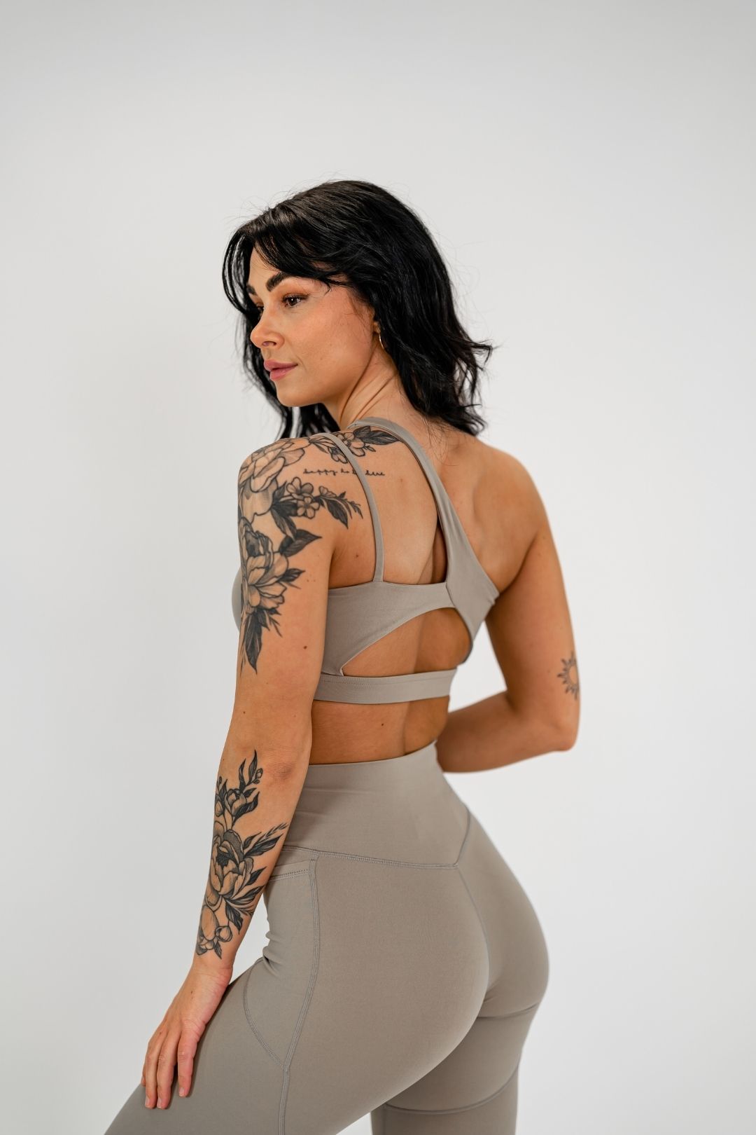 Sola One Shoulder Bra (Nude)